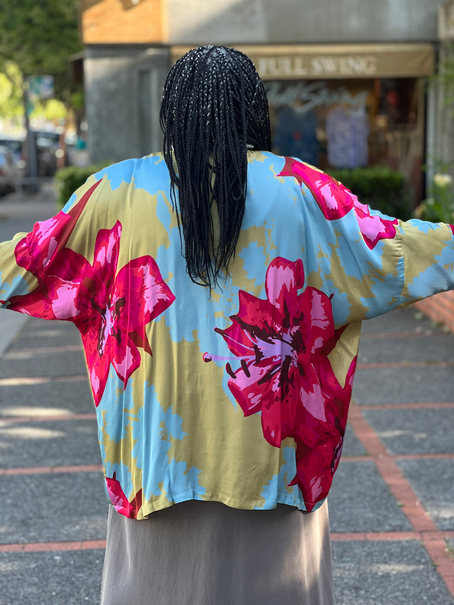 Thanny Floral Round Neck Jacket – In Full Swing