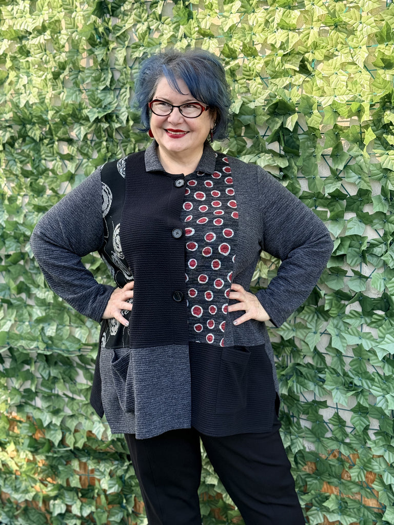 Christopher Calvin Red Mix Jacket – In Full Swing