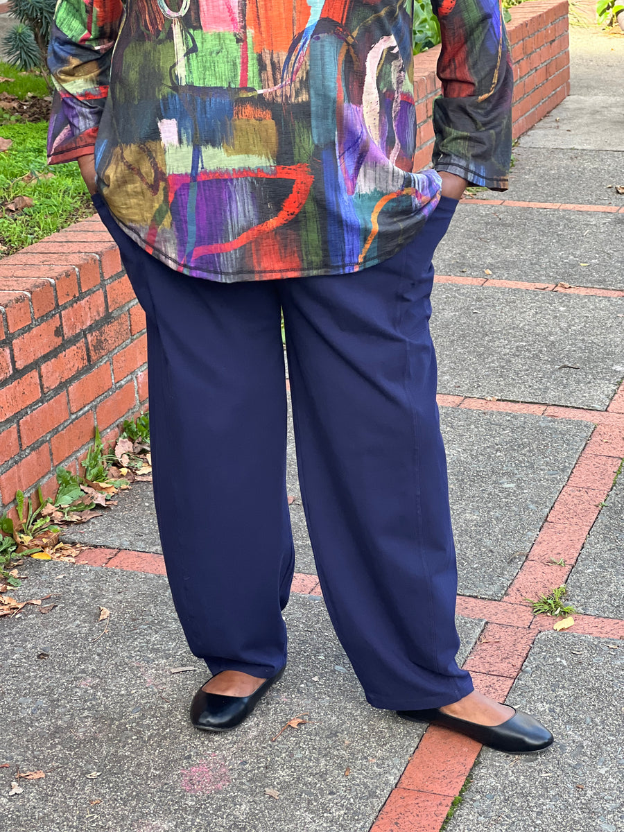 Jess and Jane Lantern Pant- Solid Navy – In Full Swing