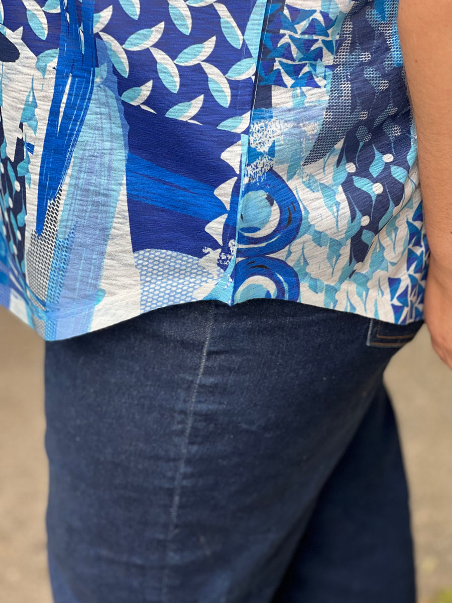 Jess and Jane Dolman Cap Sleeve-Ocean Blue – In Full Swing